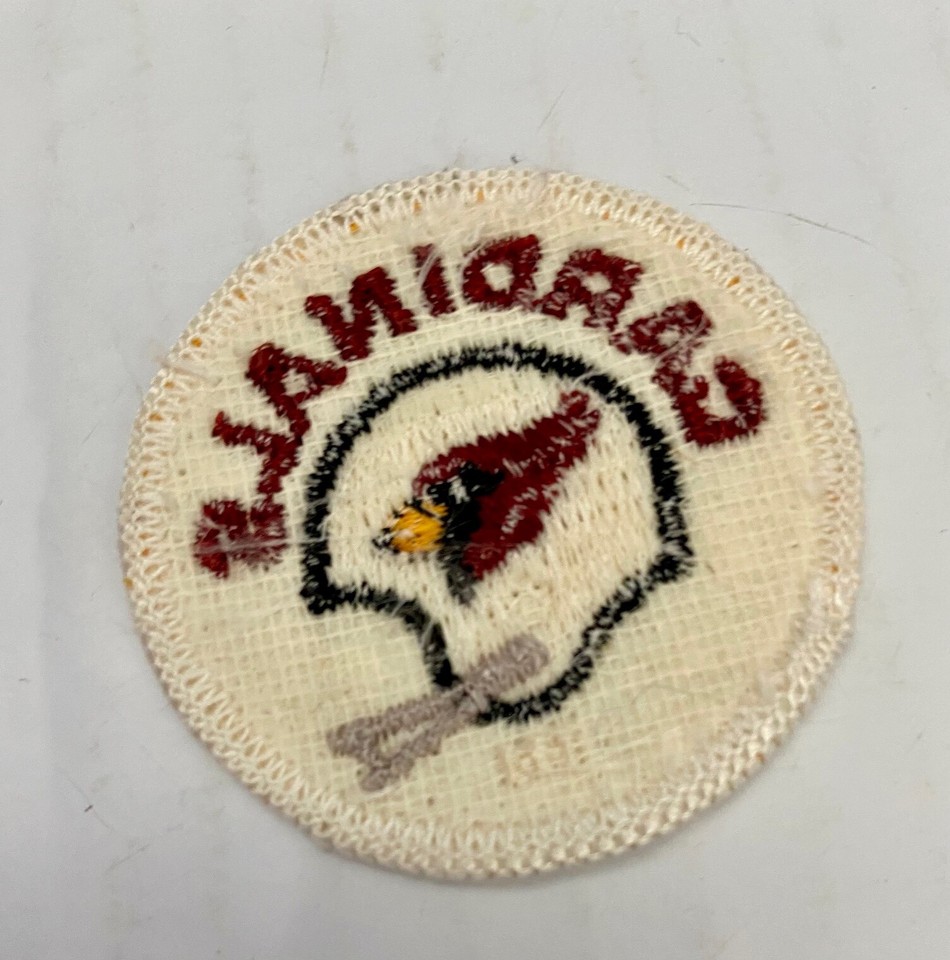 ST LOUIS CARDINALS NFL FOOTBALL ROUND SINGLE BAR HELMET PATCH | eBay