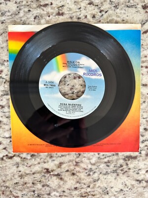 Reba McEntire- Walk On/It Always Rains On Saturday 45 RPM, MCA Records ...