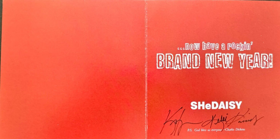 SHeDAISY "Brand New Year" Christmas Card and CD Booklet - Signed ...