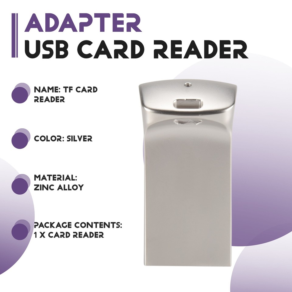 2X(1 Pcs for TF Card Reader Adapter with LED Indicator for Computer ...