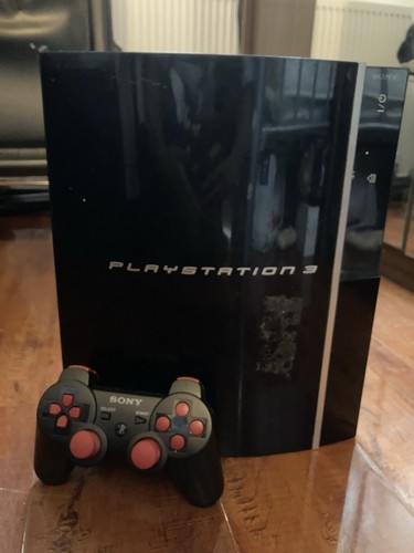 Sony PlayStation 3 Fat 80GB Black Console (WORKS FINE. READ THE ...
