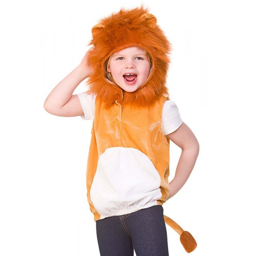 Kids Lion Tabard Costume Book Day Jungle Wild Animal Zoo Fancy Dress 3 ...
