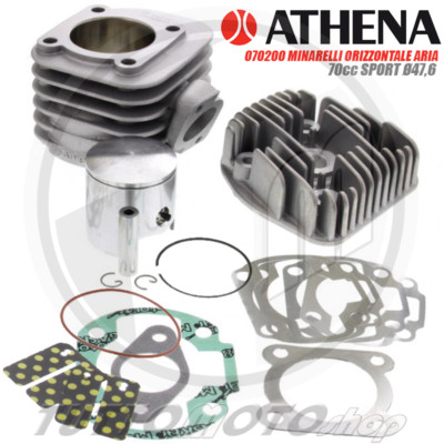 CILINDRO ATHENA SPORT 70 cc D. 47,6 sp. 10 MINARELLI ORIZZONTALE - ARIA ...