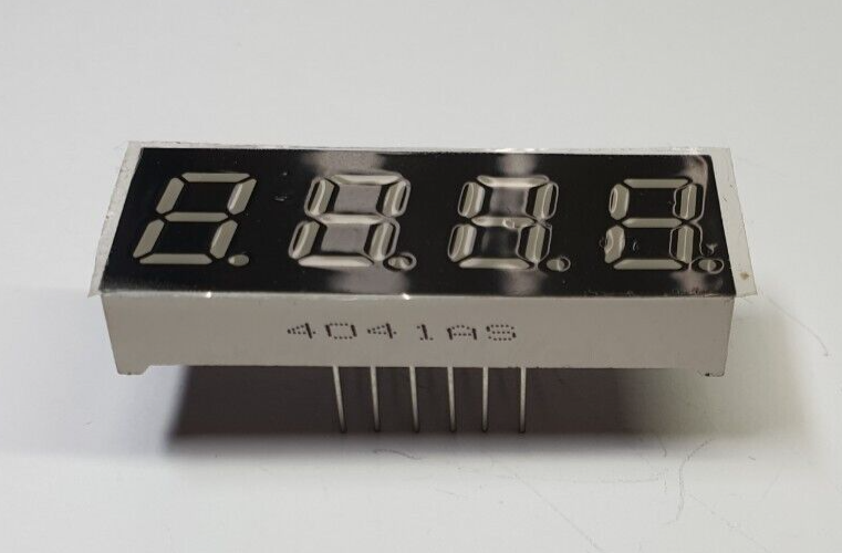 Seven Segment LED Display - 0.4" 4 Digit - Red - C-Cathode - 12 Pin ...
