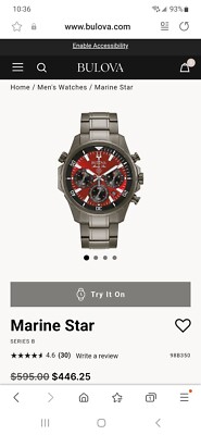 New Men's Bulova Watch red face | eBay