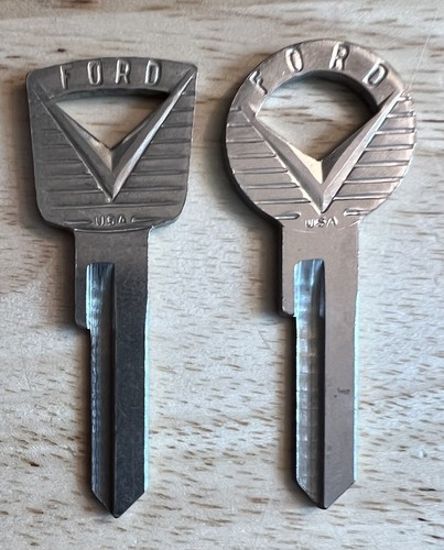 SET ORIGINAL FORD UNCUT KEY BLANKS LINCOLN MERCURY EDSEL HURD 1952-1966 ...