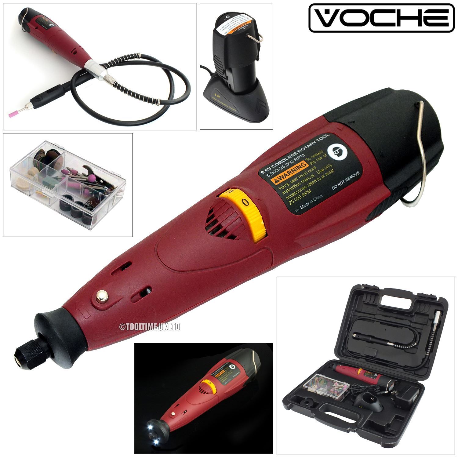 Voche+Cordless+Variable+Speed+Mini+Rotary+Hobby+Drill+-+Red%2FBlack ...