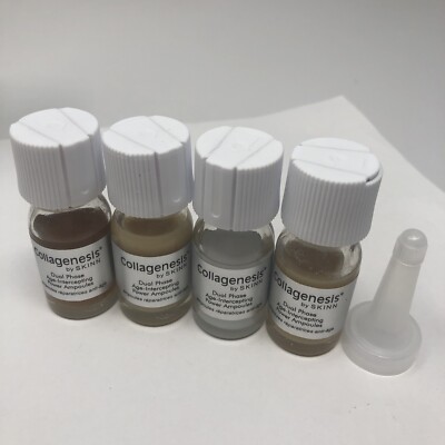 Set Of 4 Skinn Collagenesis Dual Phase Age Intercepting Power Ampoules ...