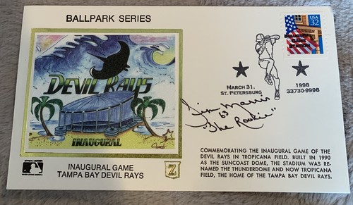 Jim Morris Signed & Autographed Tampa Bay Devil Rays Cachet The Rookie ...