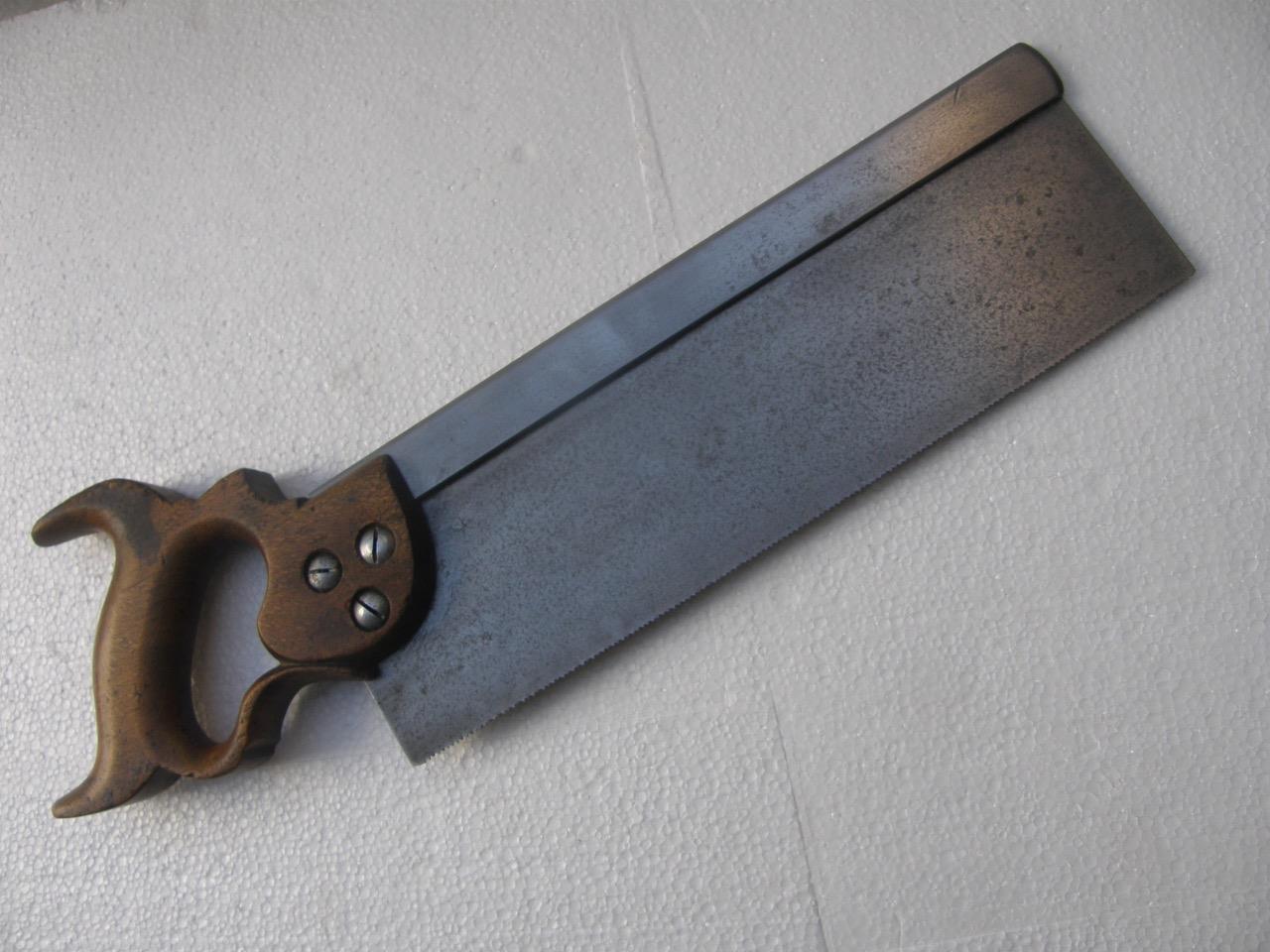ANTIQUE ENGLISH STEEL BACK DOVETAIL TENON SAW BY BUCK & RYAN LONDON ...
