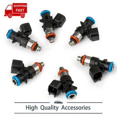 0280158233 Set of 6 Fuel Injectors For Chrysler Dodge Ram Jeep 3.6L ...