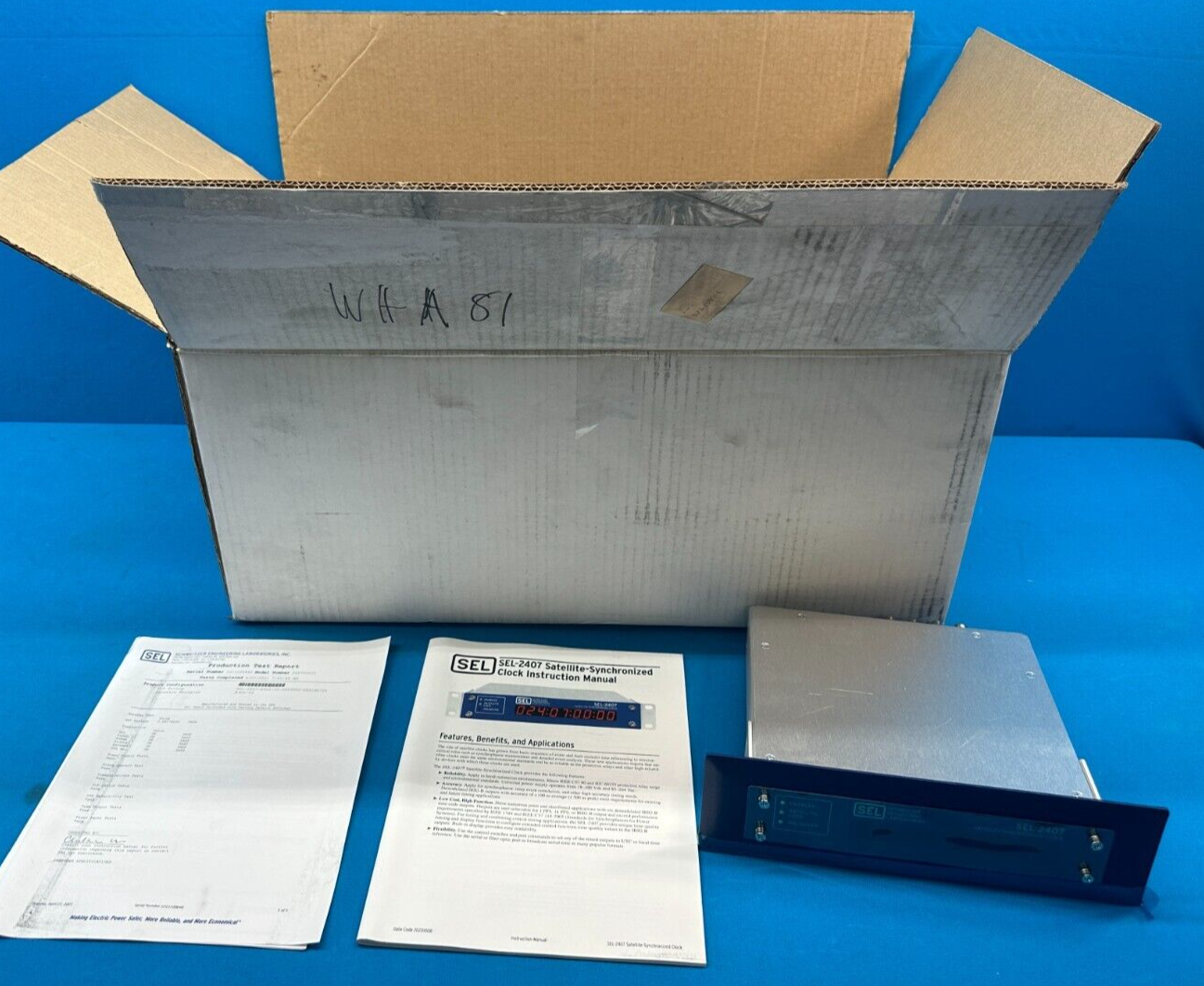 Schweitzer Engineering SEL-2407 Satellite Synchronized Clock 240700033 ...