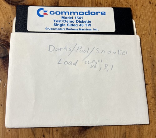 Commodore Vic-1541 Test / Demo Single Sided 48TPI | eBay