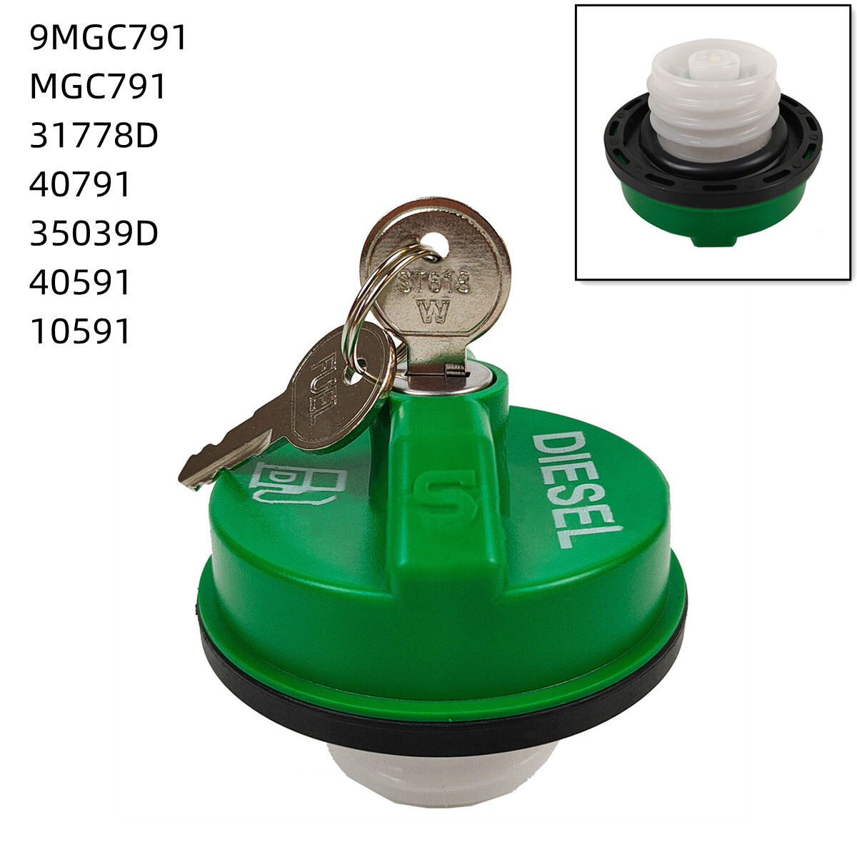 Stant Fuel Cap With Threaded Bottom For Diesel Fuel Tank 9MGC791 MGC791 ...