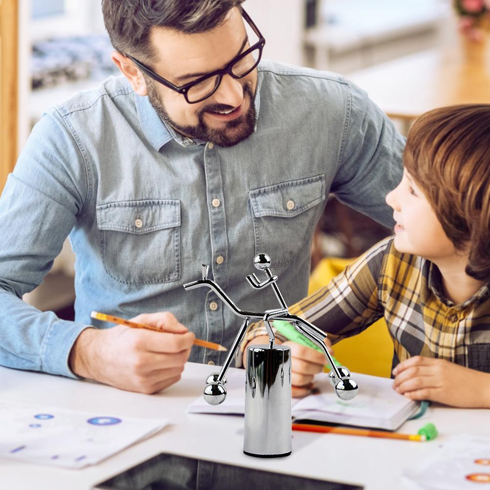 Metal Art Balance Toy Mini Steel Balance Desk Decor Balancing Science ...