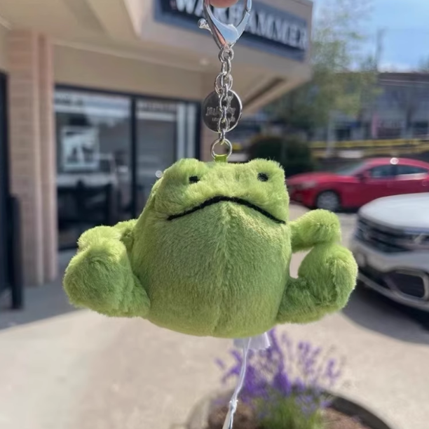 Jellycat Ricky Rain Frog Bag Charm Mini Plush Keychain Leafy Green ...