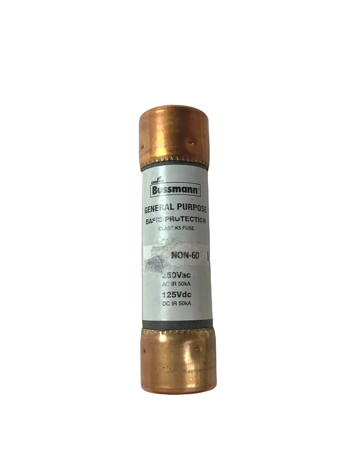 Cooper Bussmann NON-60 One Time Buss Fuses 250Vac AC 125Vdc DC ClassK5 ...
