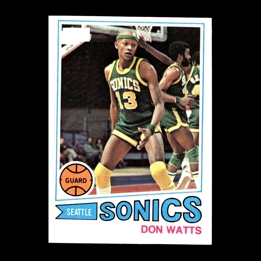 Don Watts 1977-78 Topps Seattle SuperSonics #51 Great Condition Vintage ...