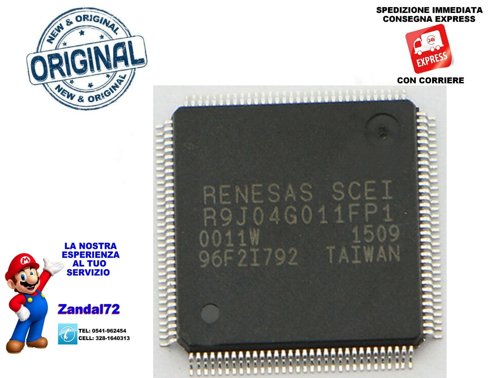 CHIP INTEGRATO SCHEDA LOGICA LETTORE BD-ROM PLAYSTATION 4 RENESAS ...