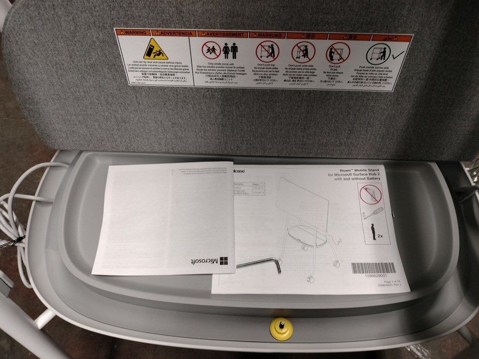 Microsoft Steelcase Roam Mobile Stand for Surface Hub 2S - STPM1CART | eBay