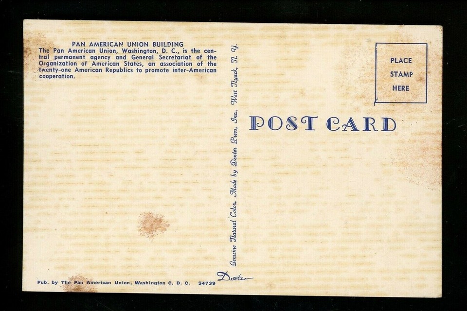 Washington DC postcard Pan American Union Building chrome | eBay