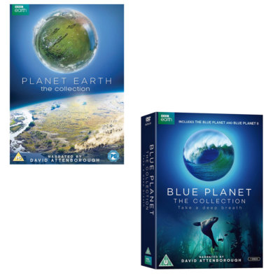 Blue Planet 1 + 2 & Planet Earth 1 + 2 DVD Box Set David Attenborough ...