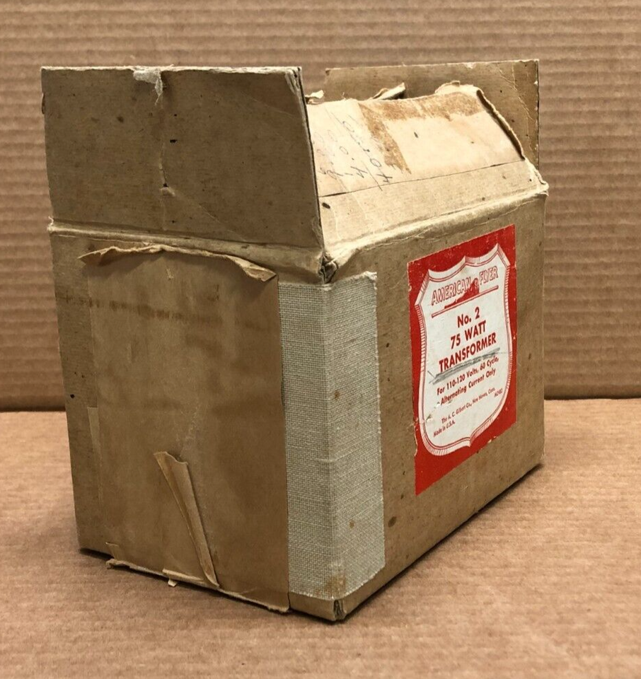 American Flyer 75 watt no. 2 Transformer, clean with OB Tested ...