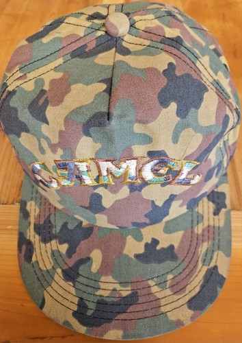 Vintage CAMEL Adjustable Camouflage Cap! New/Unused! JB | eBay