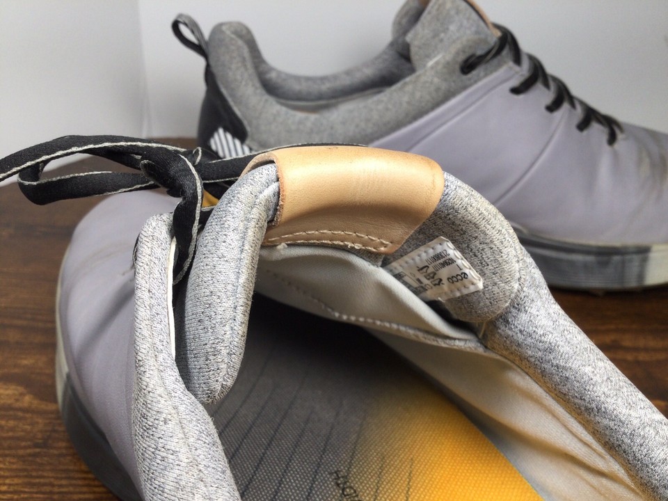 ECCO E-OTS Men's Gray Leather Hybrid Golf Shoes Gore-Tex EU 46 US 12-12 ...