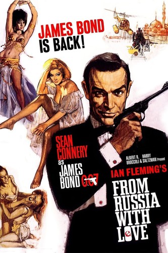 Art Print 1963 Poster 007 James Bond "From Russia Love" Movie Sean Connery Decor | eBay