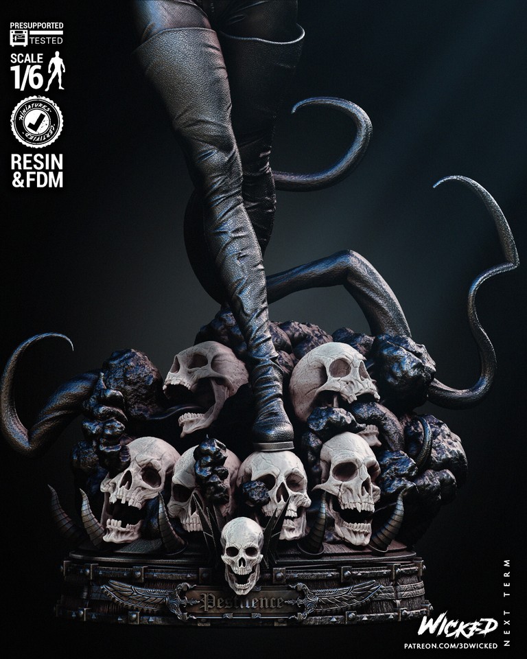 Pestilence Apocalypse minion Sculpture Statue Model Kit X-Men Unpainted ...