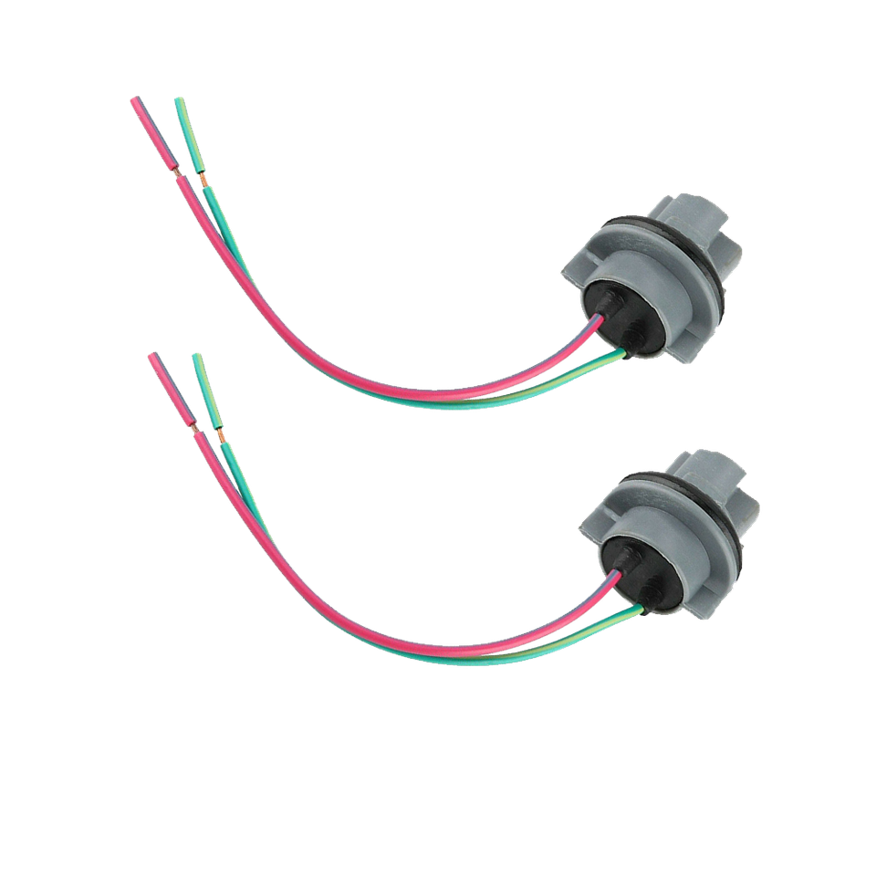 2 PCS 7440 Bulb Turn Signal Socket Connector Pigtail Harness Wire Plug ...