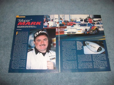2001 Mark Osborne Pro Stock Drag Racer Pro File Article "Mopar Mark" | eBay