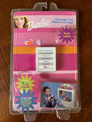 New Barbie Karaoke Cam Music Cartridge Pop Hits w/Lyric Book. | eBay