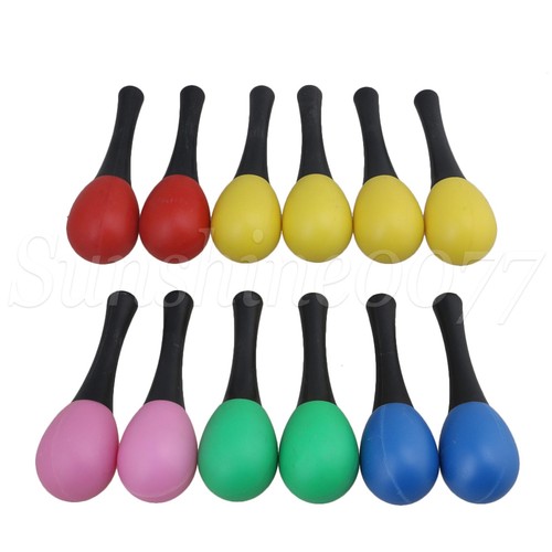 12Pieces Pram Crib Toy Maracas Rattles Shakers Colorful for Kids Baby ...