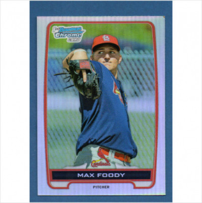 2012 Bowman Chrome Draft Draft Picks Refractors #BDPP87 Max Foody ...