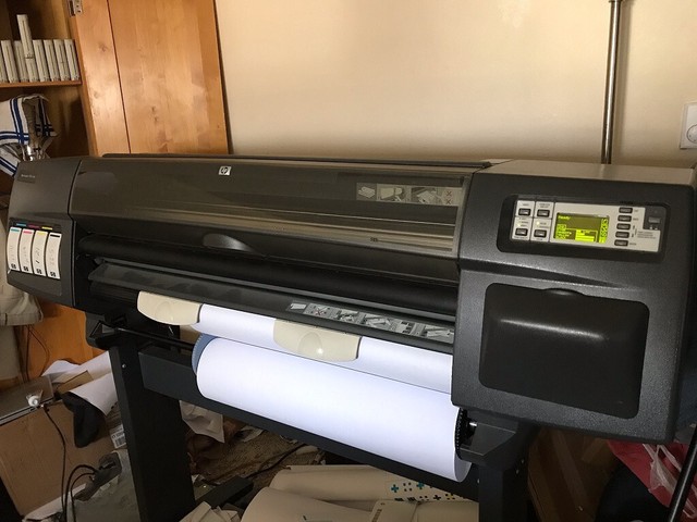 HP Designjet 1050c Plus C6074B Large Format Printer Plotter for sale ...
