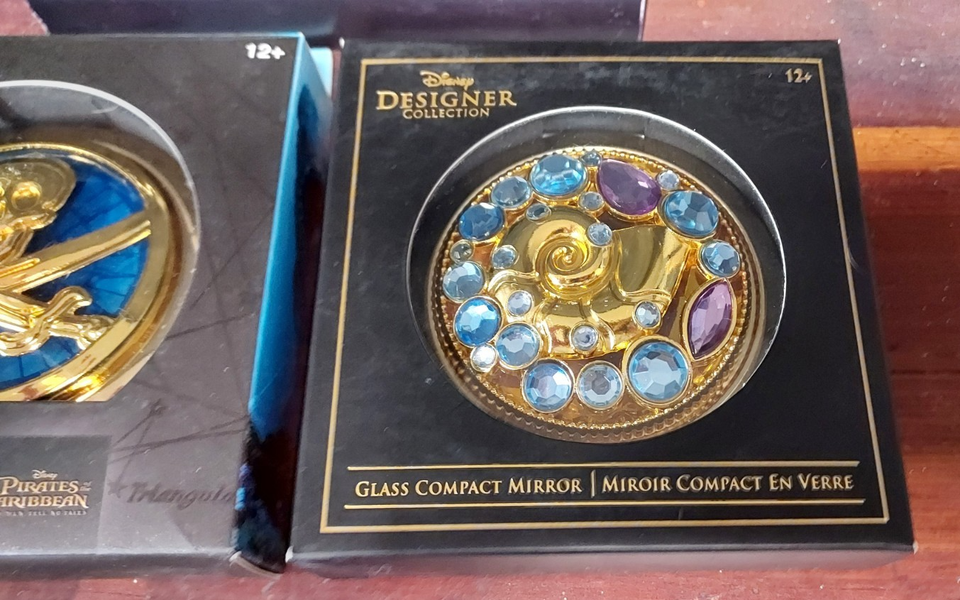 NEW Disney Store Glass Compact Mirror Lot 3 Snow White Pirates ...