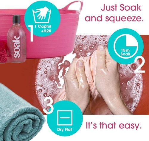 Soak Laundry Soap ? No Rinse, Plant Derived Hand Wash Detergent - 375 ...