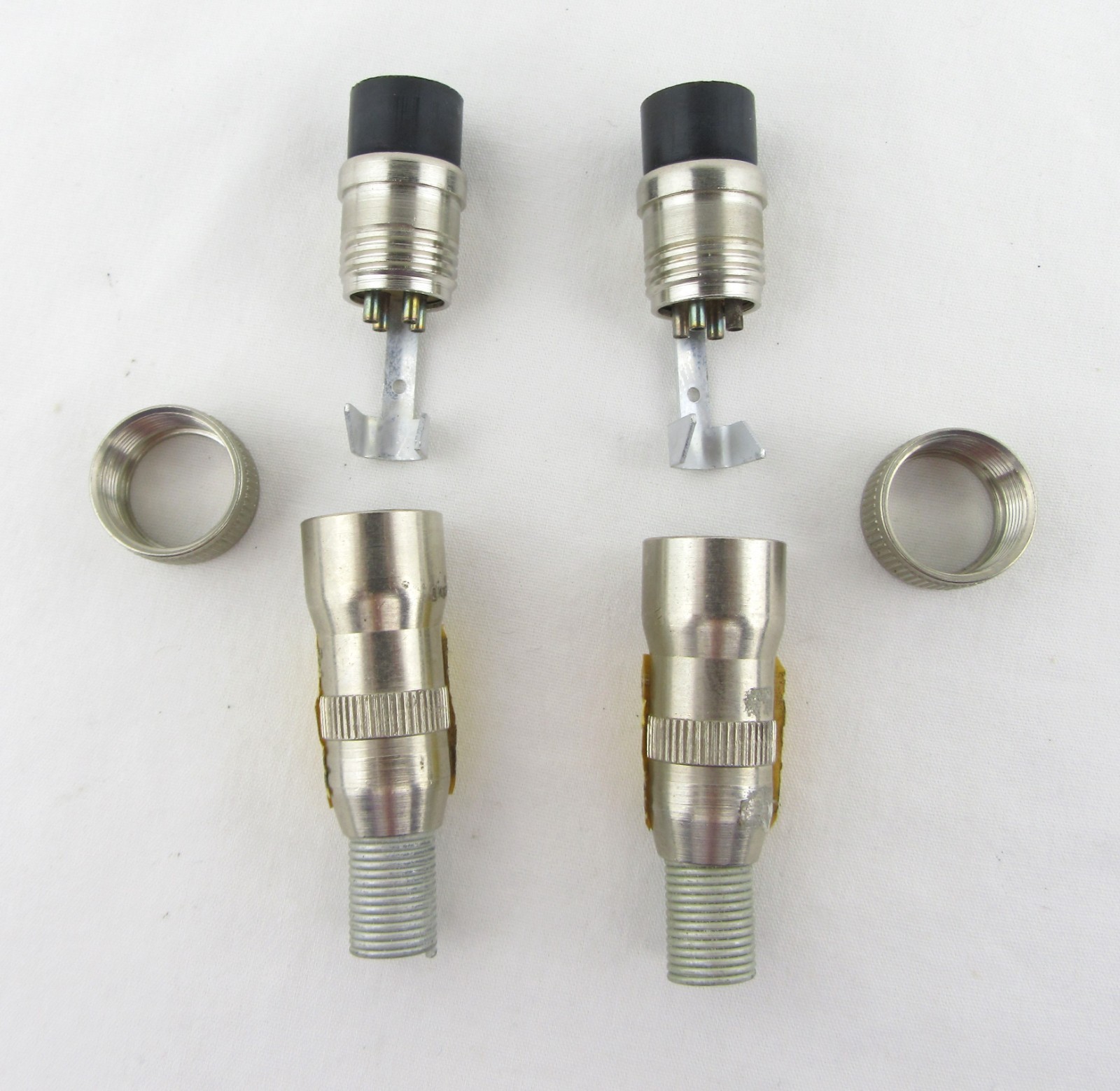 Switchcraft 2504-M 4 Pin DIN Connector w/Locking Nut, Set of 2 - NOS ...