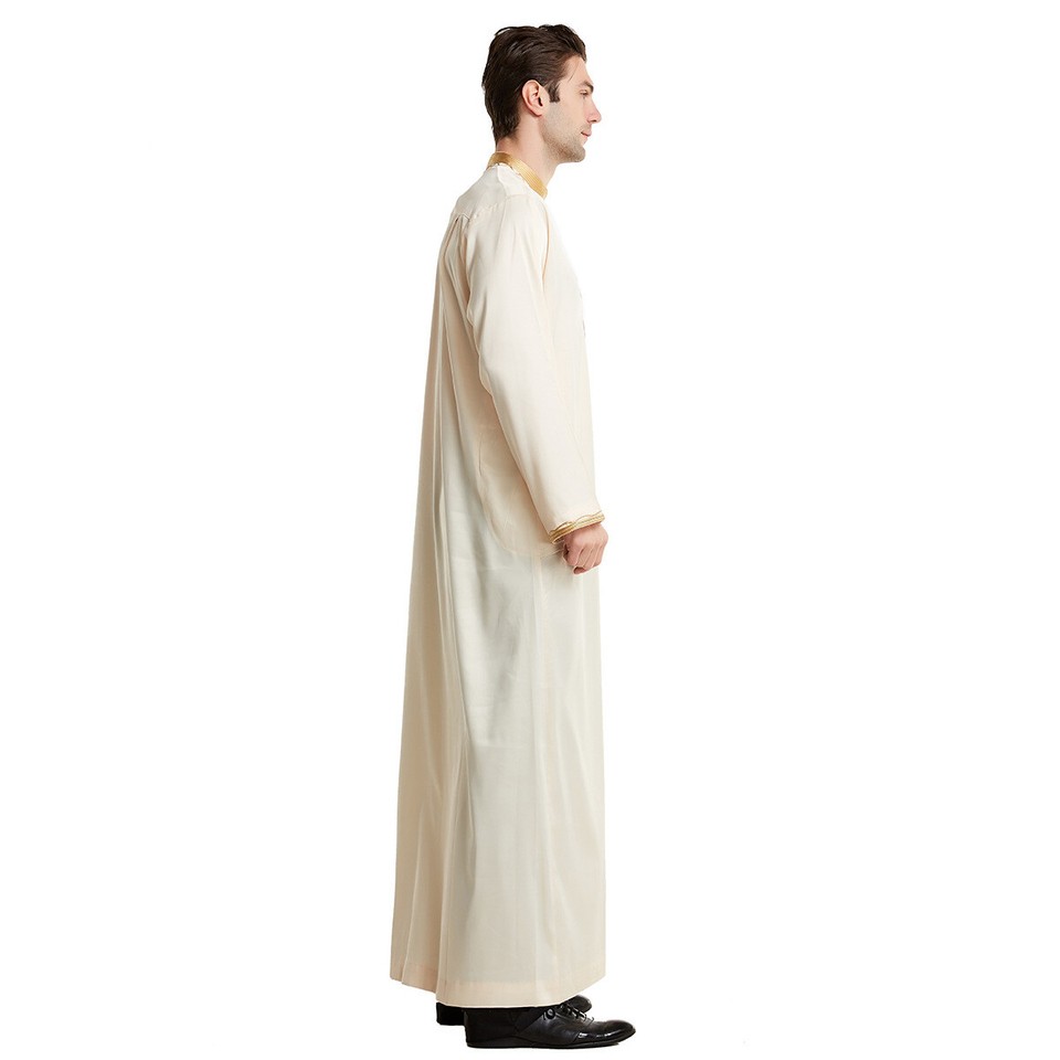 Mens Saudi Arab Muslim Robe Long Thobe Jubba Dishdasha Thawb Thoub ...