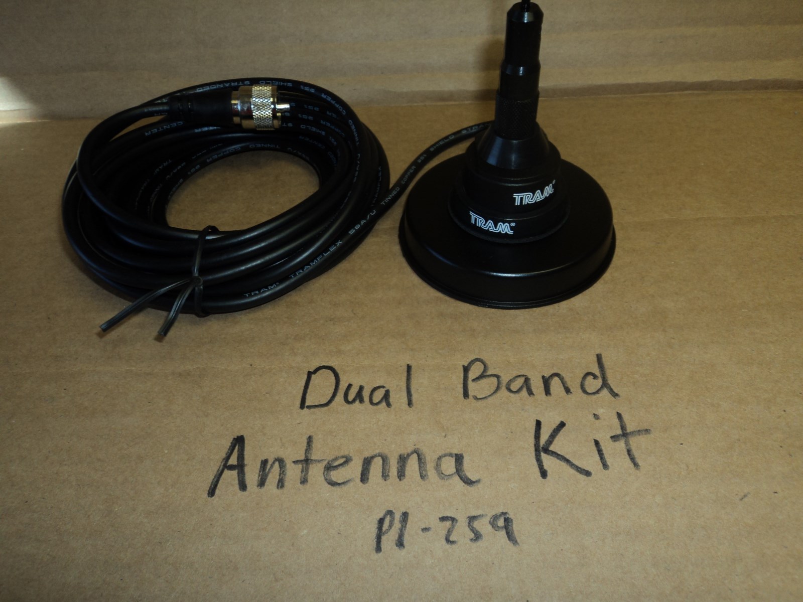 DUAL BAND MAGNETIC MOUNT ANTENNA KIT PL-259 connector GMRS FRS Strong ...