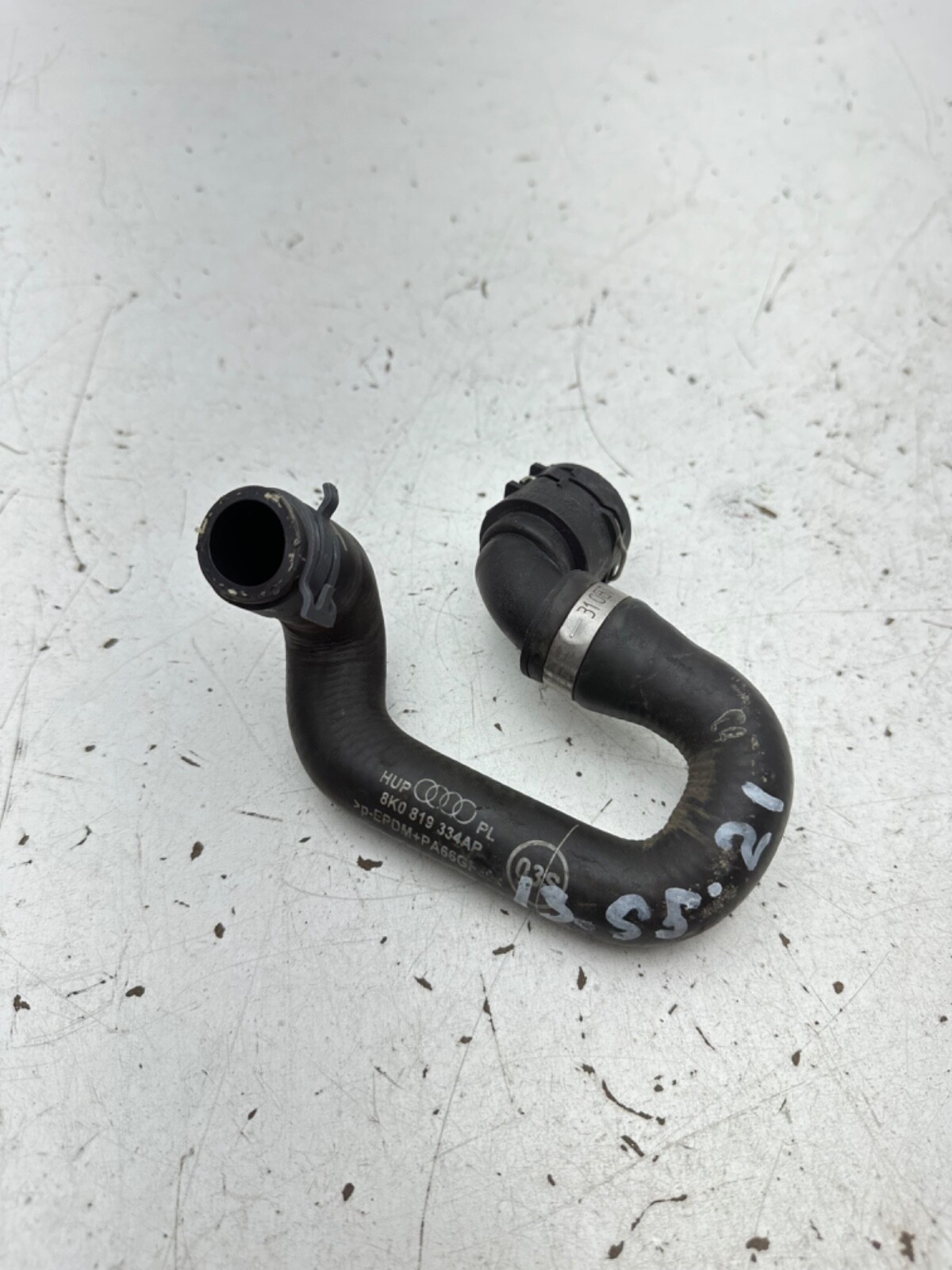 2013-2016 AUDI S4 S5 3.0L - Heater Coolant HOSE / LINE OEM 8K0819334AP ...