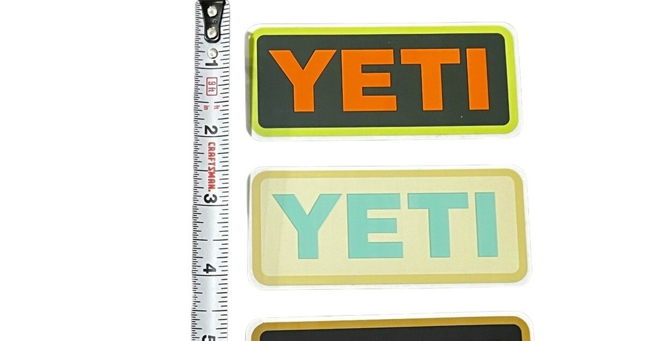 Authentic YETI Vinyl Sticker Decal 4 Multicolor | eBay