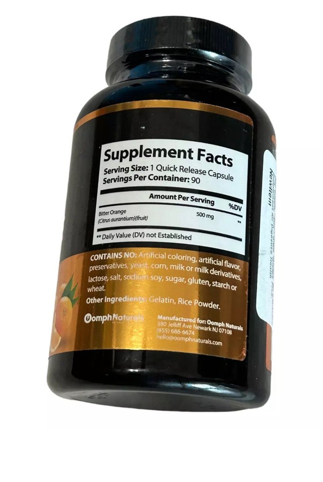 Oomph Naturals Bitter Orange Digestive Support - 90 Capsules | eBay