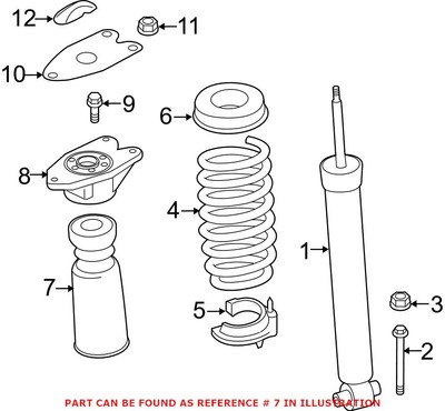 For BMW Genuine Suspension Strut Bellows Rear 33536855439 | eBay
