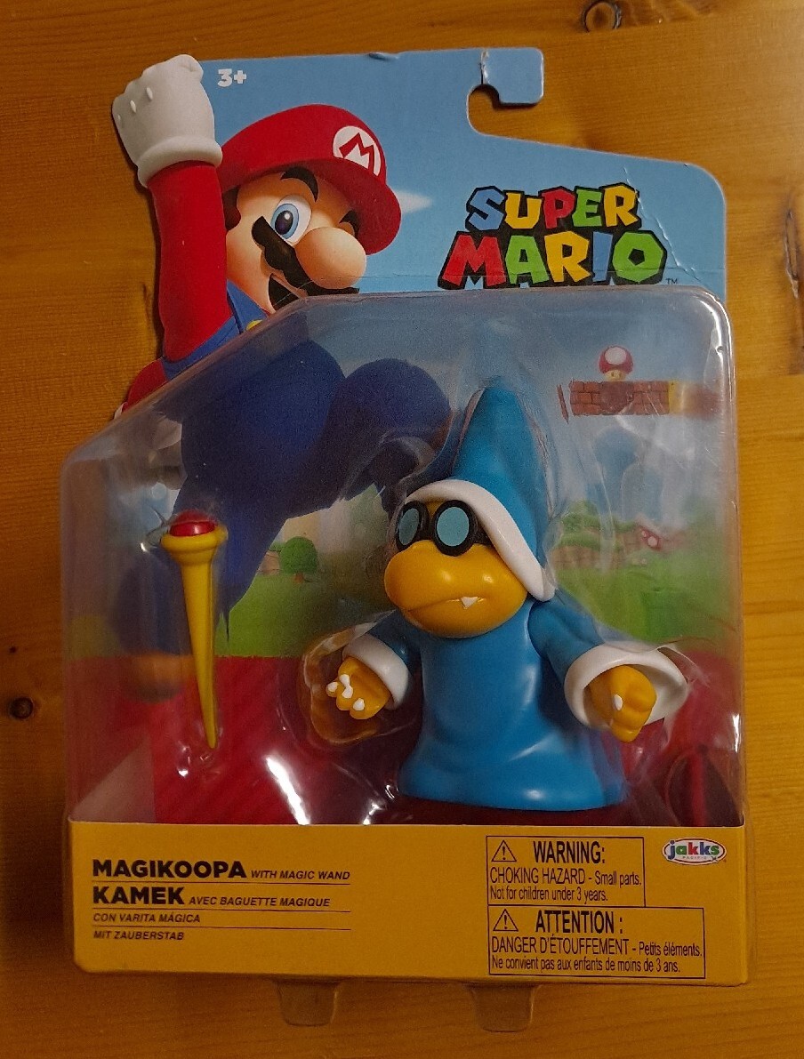 Super Mario Magikoopa with Magic Wand 4" Action Figure New in Package ...