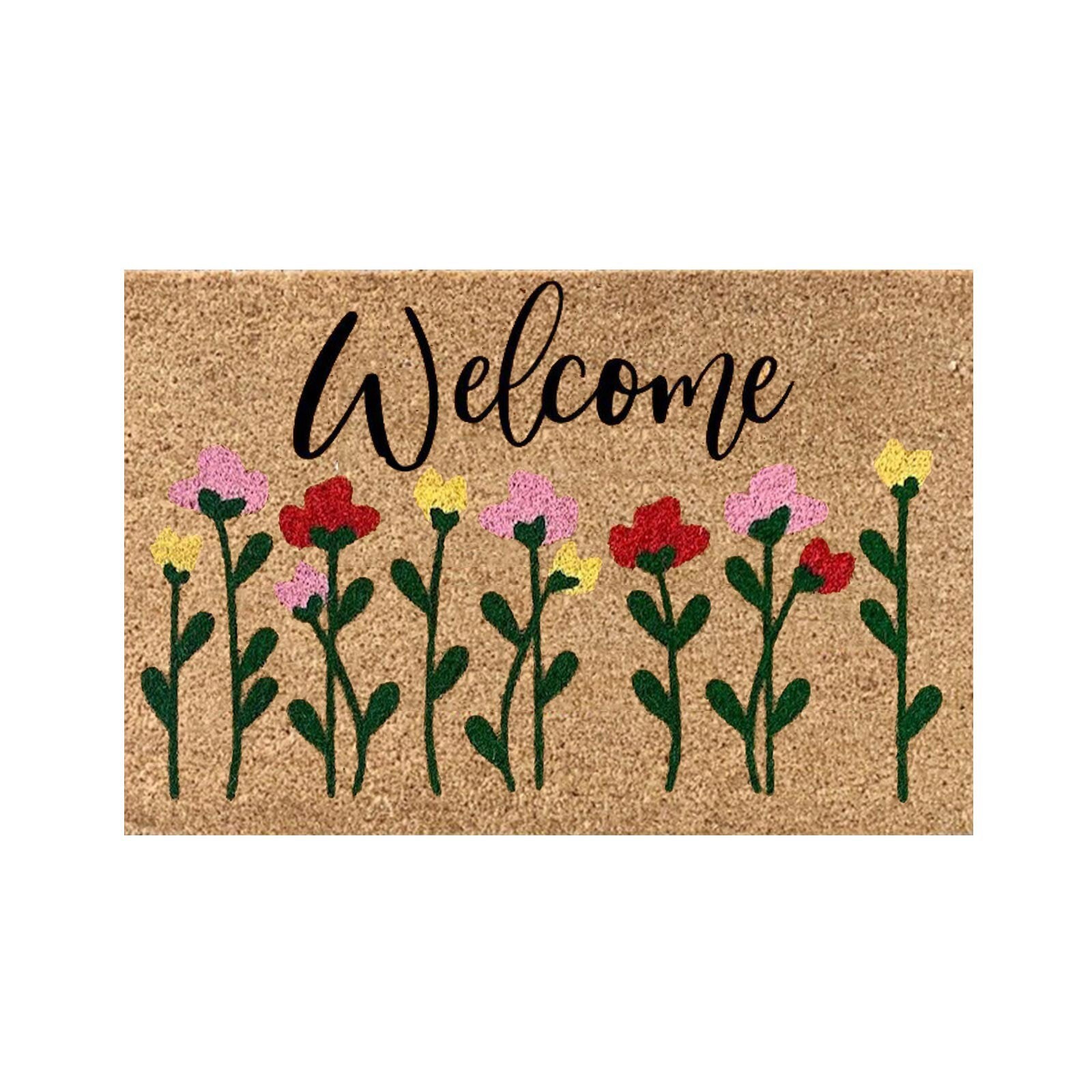 Welcome Floor Mat Welcome Summer Decorative Door Mat For Indoor Outdoor ...