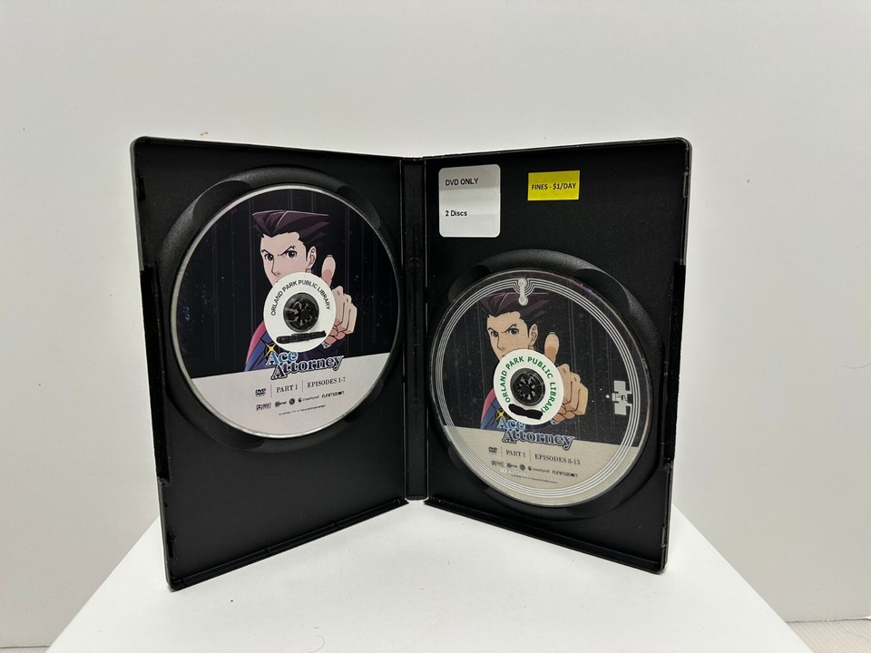 Ace Attorney Part One- DVD set Anime Series- Episodes 1-13 U.S. Region ...