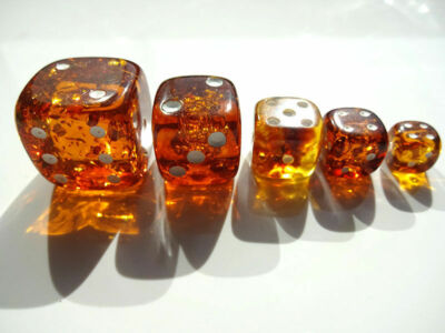Handmade Baltic amber dice cubic decorations souvenir - choose size ...
